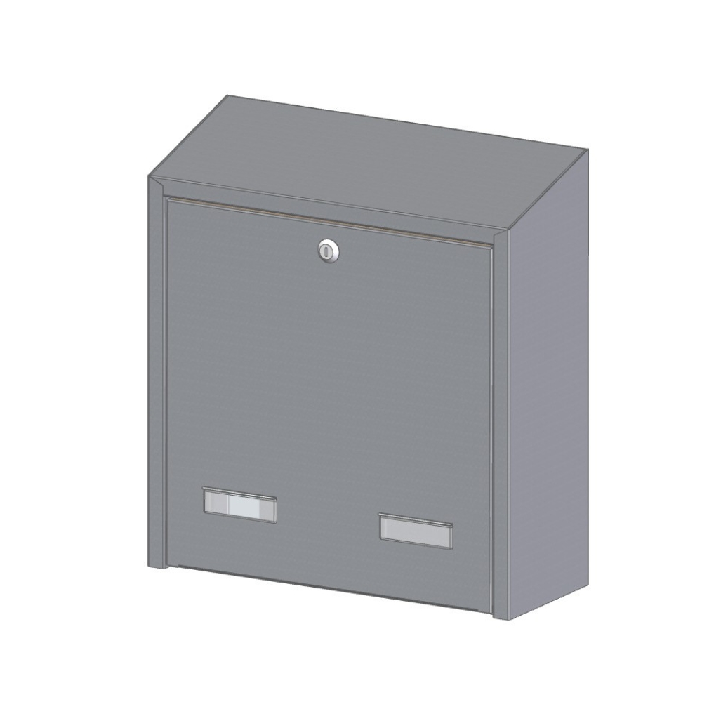 High Rear Access Letter Box for Gates and Fences - W3-6