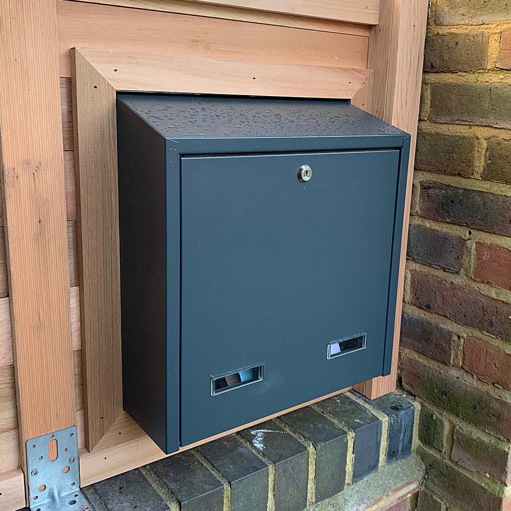 Gatehouse W3-3 Large Post Box For Gates & Fences Rear Access | Post ...