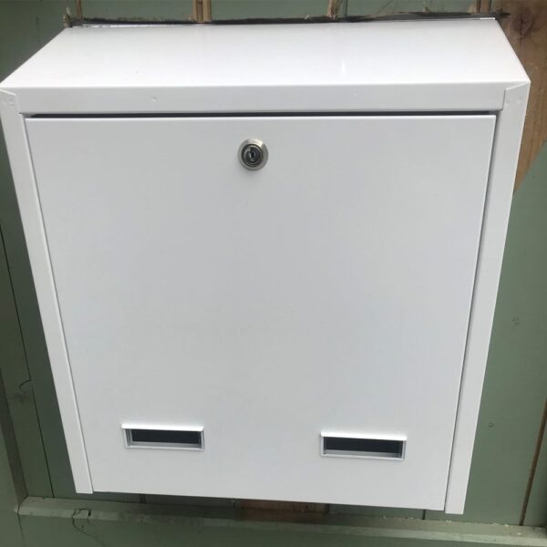 Gatehouse W3-3 Large Post Box For Gates & Fences Rear Access With Trim ...