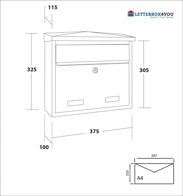 SD5 Large exterior wall mounted post box | Individual | Letterbox4you