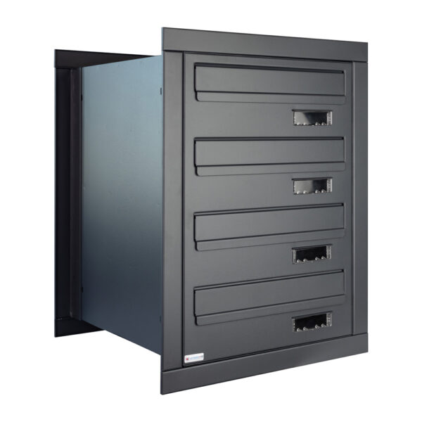 Rear Access Post Box for Flats Internal or External Locking Galvanised ...