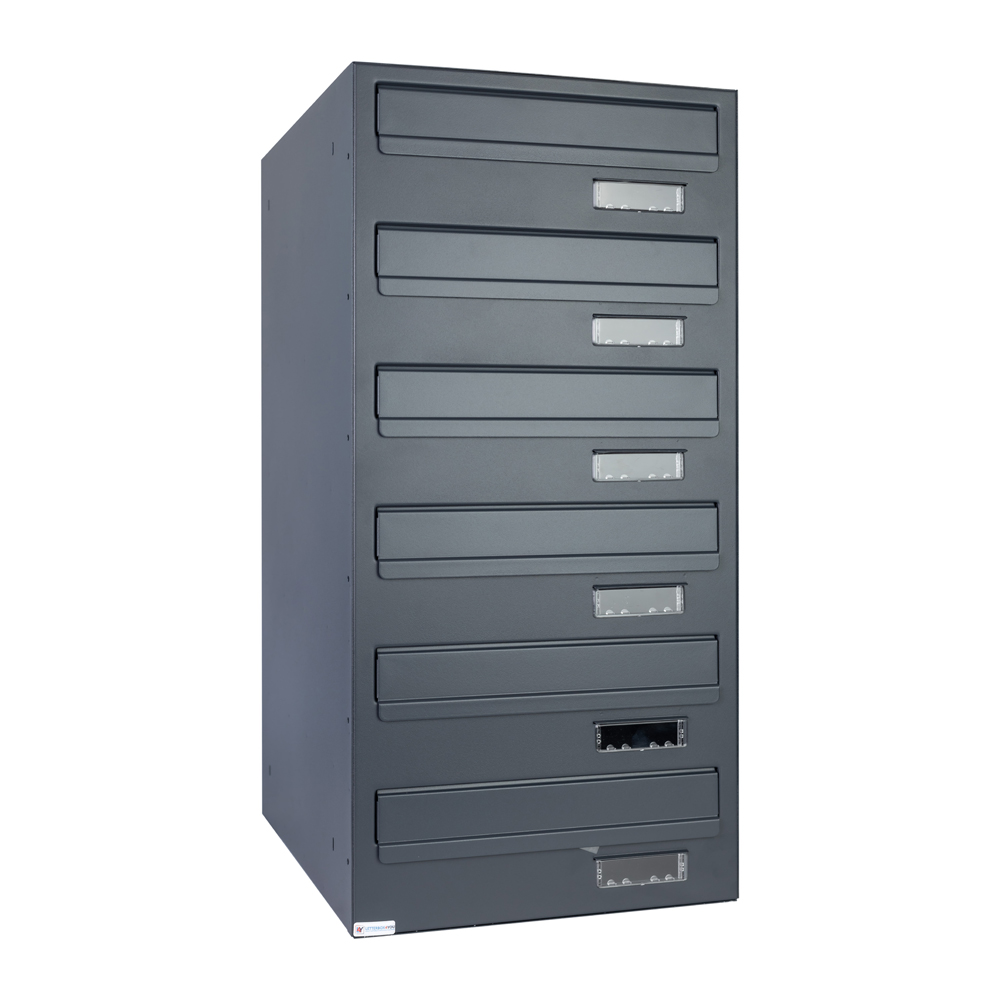 Rear Access Post Box for Flats Internal or External Locking Galvanised ...