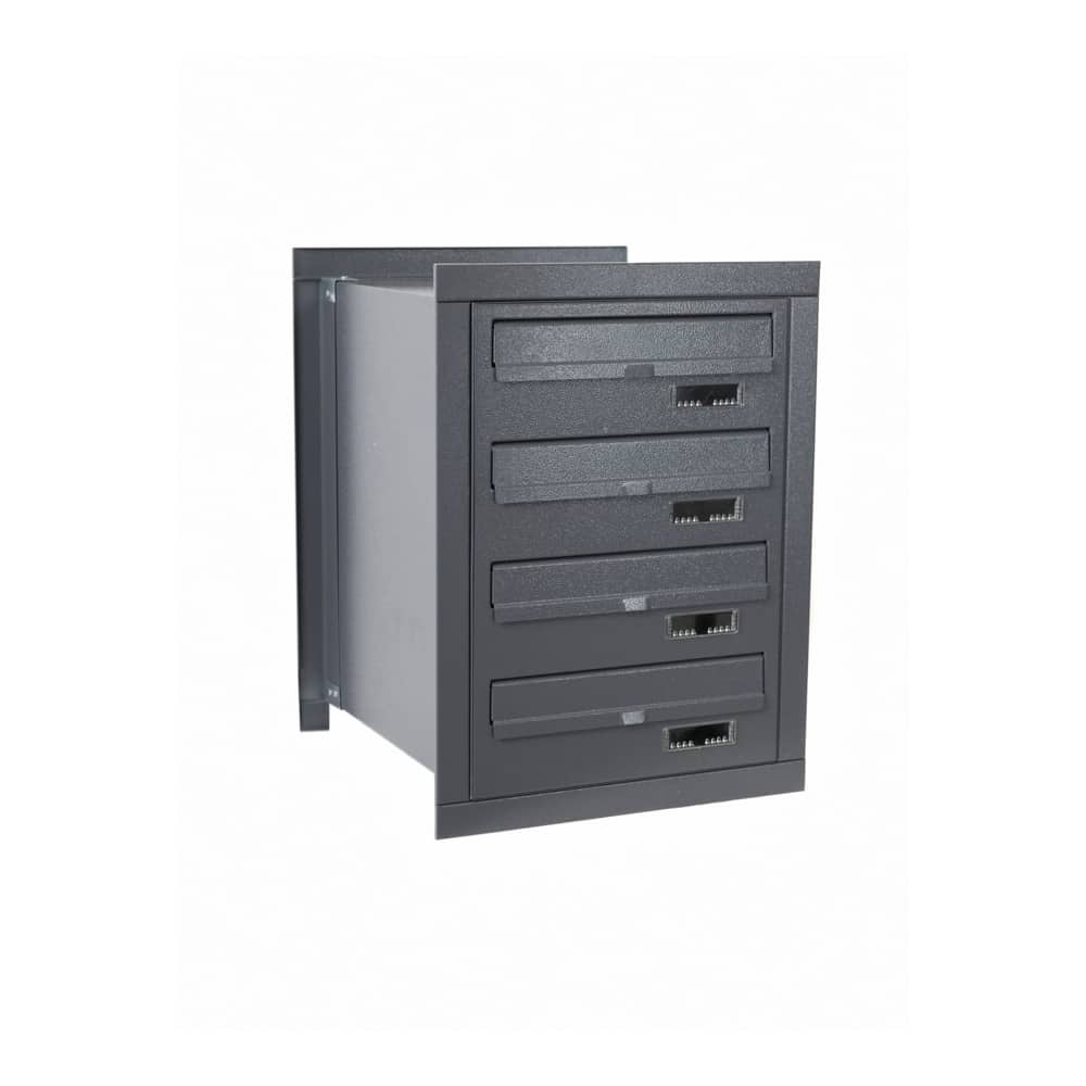 Post Boxes for Flats Internal or External Lockable Galvanised Steel ...