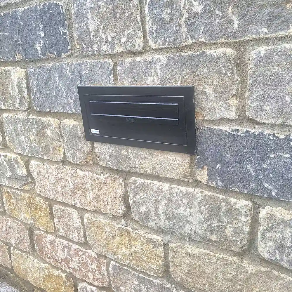 Large Through Wall Letterbox Locking Weatherproof Galvanised Steel ...