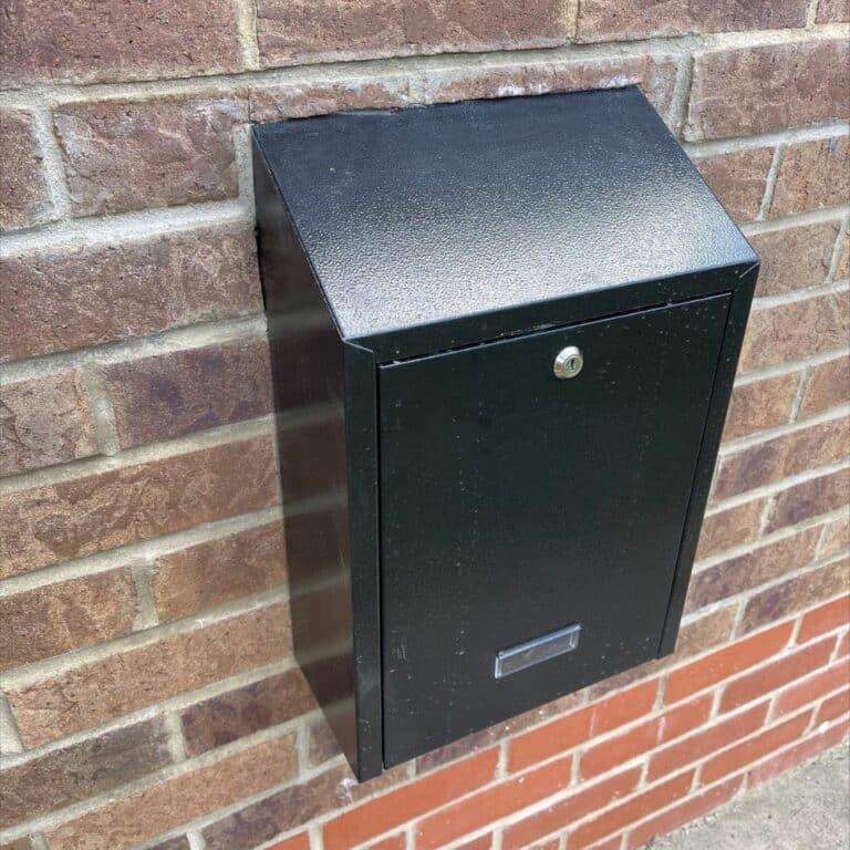 Large Through Wall Letterbox Locking Weatherproof Galvanised Steel ...