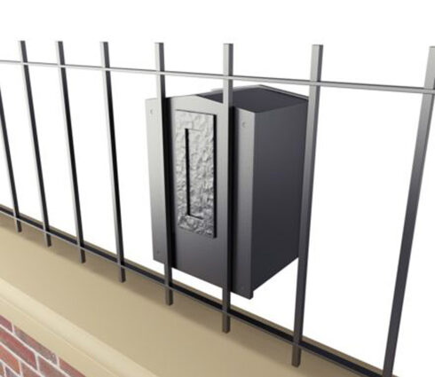 Vertical Letter Slot Gate Mounted External Letterbox Chelsea