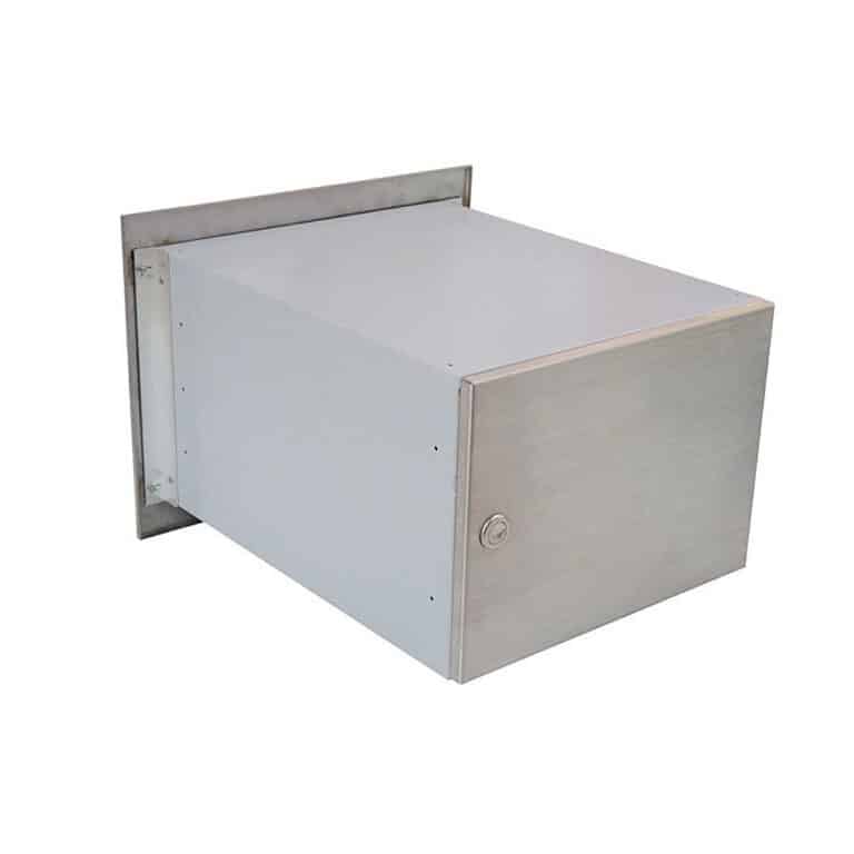 LBD-24 Letterbox | Through The Wall External Letterbox | Brushed Steel