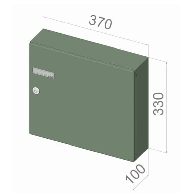 Gate Mounted/ Railing Mounted Post Box Stainless Steel LAD-04