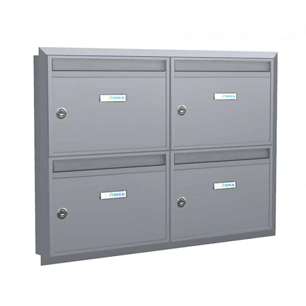 Recess Mounted Post Boxes For Flats City Hall LED-01 (W 325 x H 240 x D 60) | Post Boxes For Sale