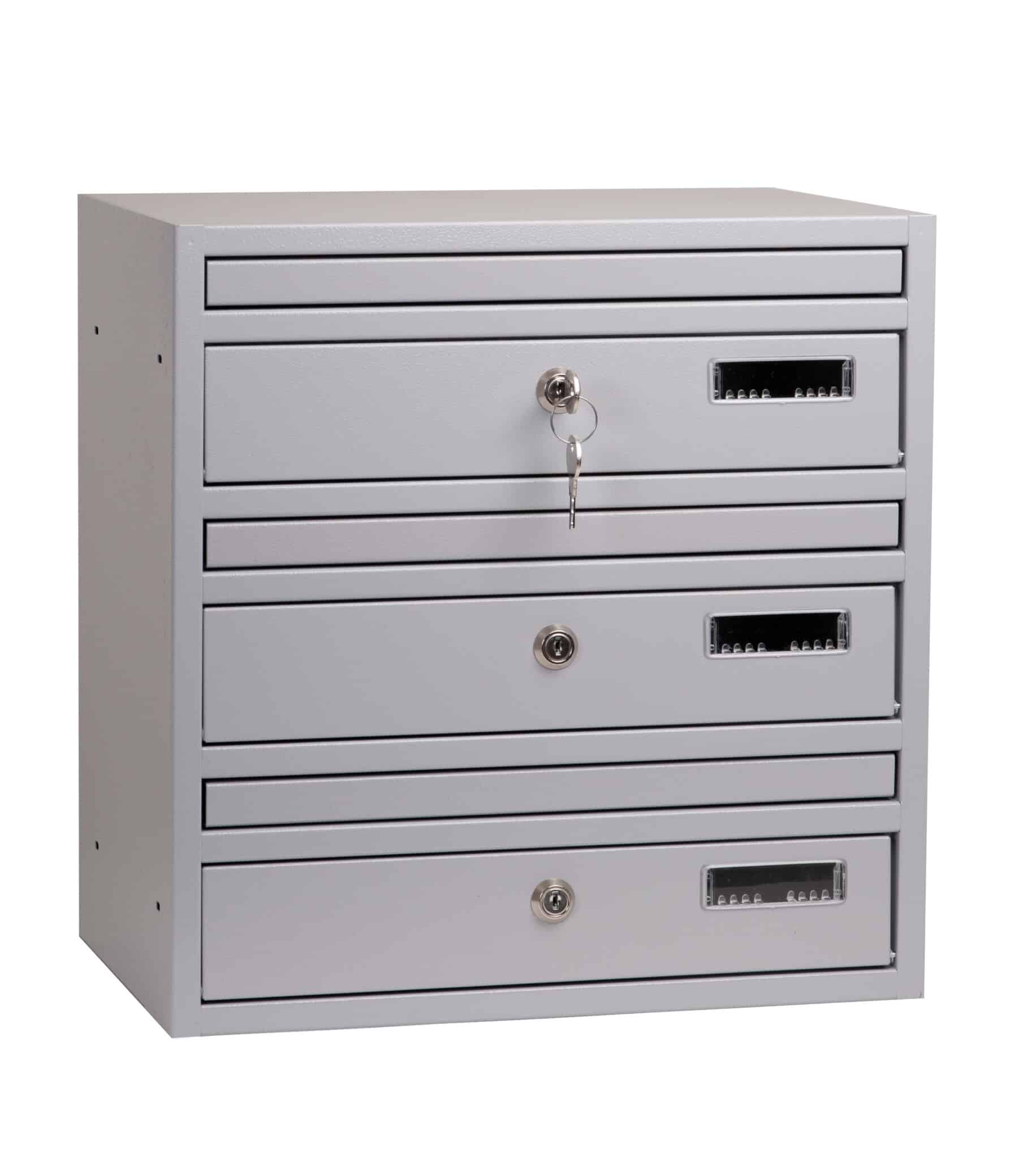 Post Box for Flats Wall Mounted Locking Galvanised Steel - Urban Easy ...