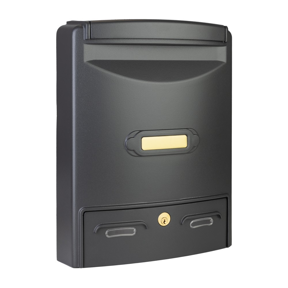 Wall Mounted Post Box Large Locking Cast Aluminium - Europa Maxi | Post ...