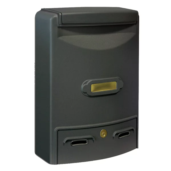 Wall Mounted Post Box Large Locking Weatherproof Cast Aluminium ...