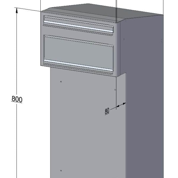 Post and Parcel Box for Gates and Fences - Sigma Rear Access | Post ...