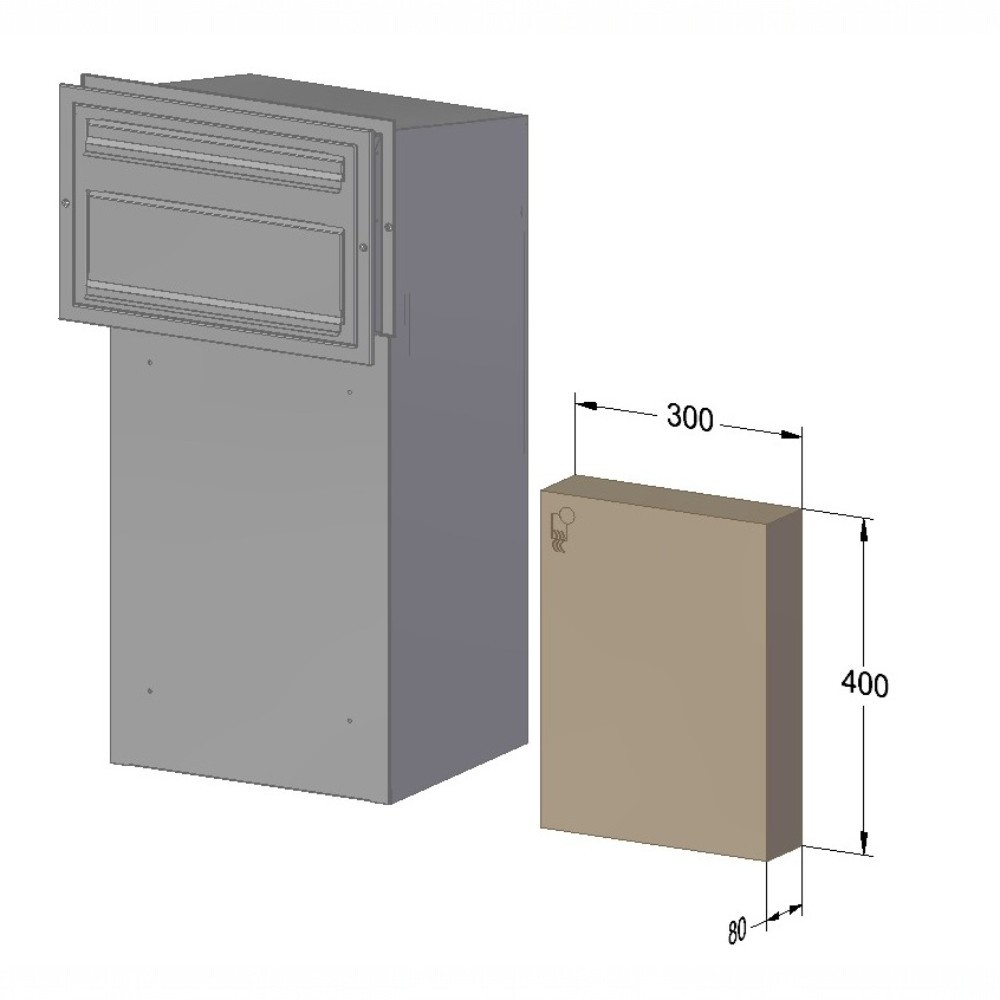 Parcel Post Box for Gates & Fences - Sigma with Rear Access