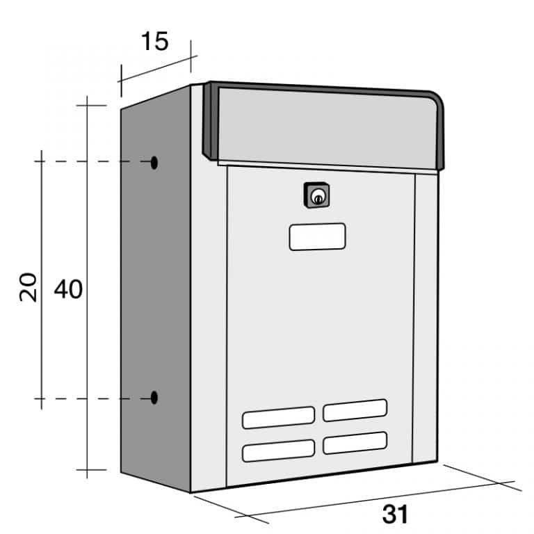 Wall Mounted Post Box Magnum Front Access | Post Boxes For Sale