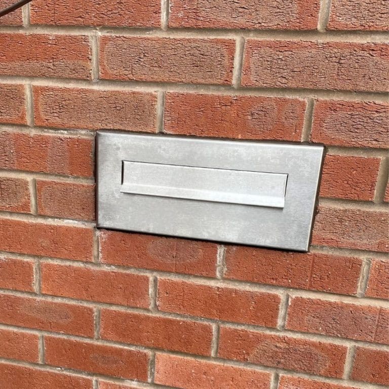 F-041 Letterbox Large Through the Wall Stainless Steel | Letterbox4you