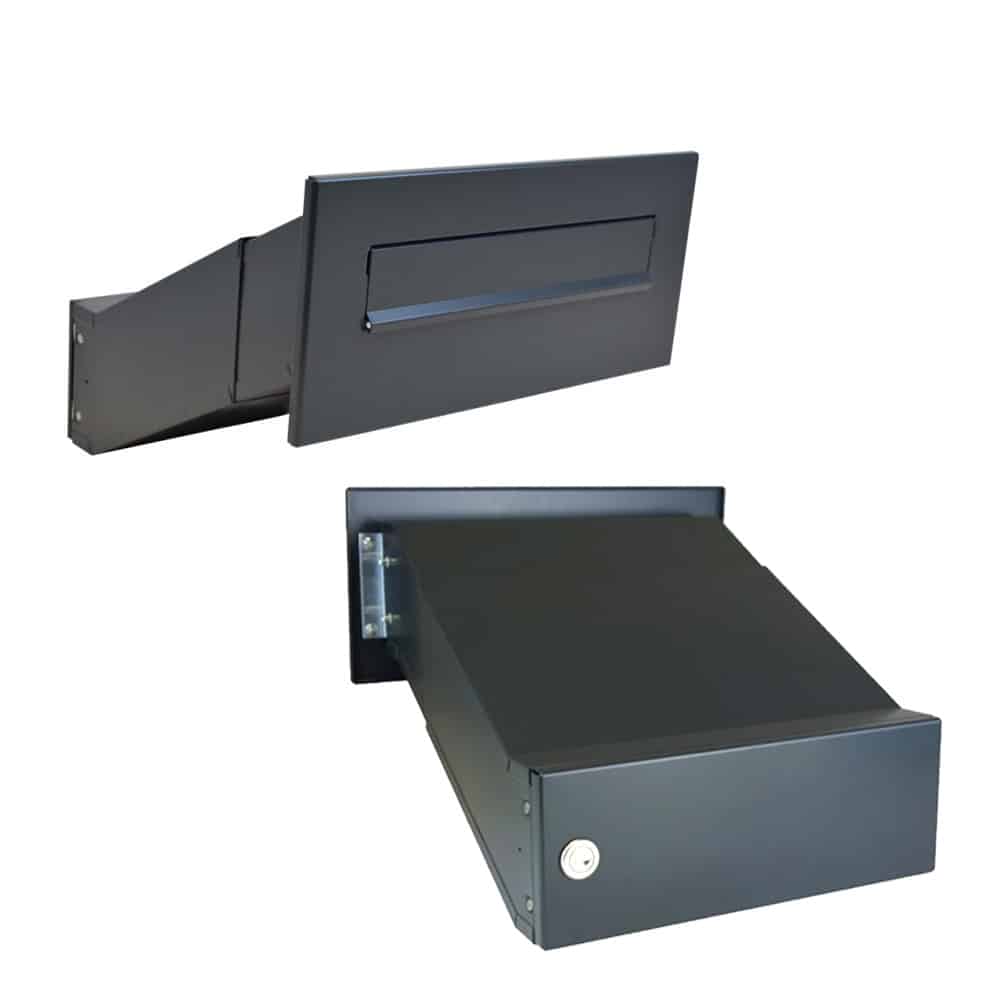 D-041 Powder Coated Telescopic Through The Wall Letterbox