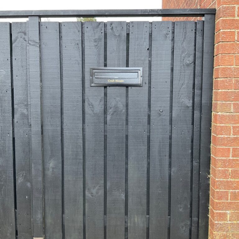 Gatehouse W3-4 Large Gate Letterbox Rear Access With Trim | Post Boxes ...