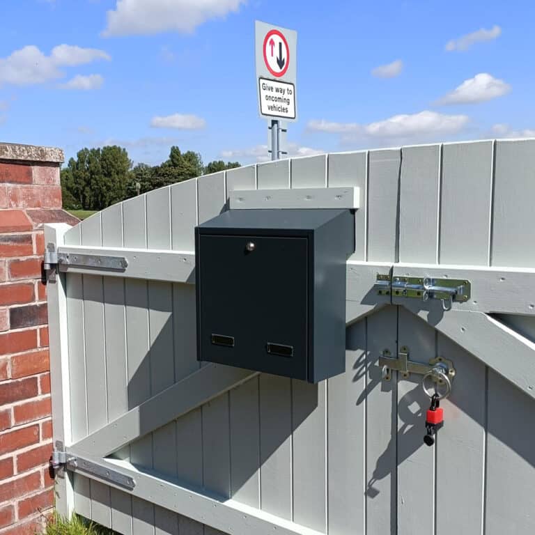Gatehouse W3-4 Large Gate Letterbox Rear Access With Trim | Post Boxes ...