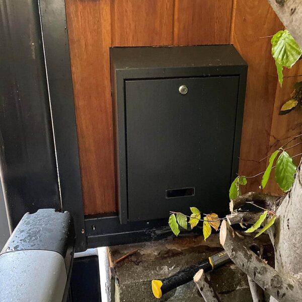 Gatehouse W3 Rear Access Letter Box For Gates & Fences with Trim | Post ...