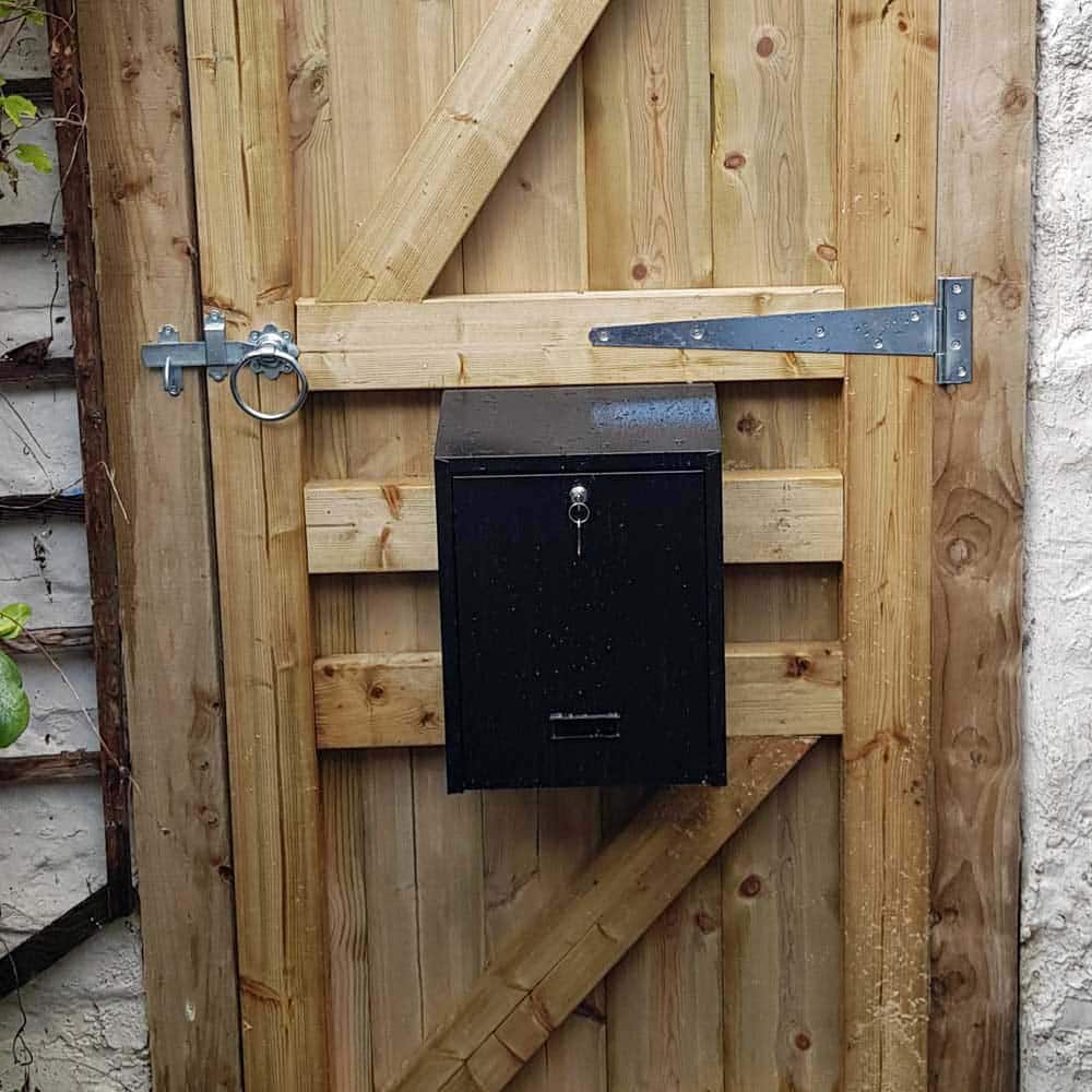 Gatehouse W3-2 Post Box For Gates & Fences Rear Access with Stainless ...
