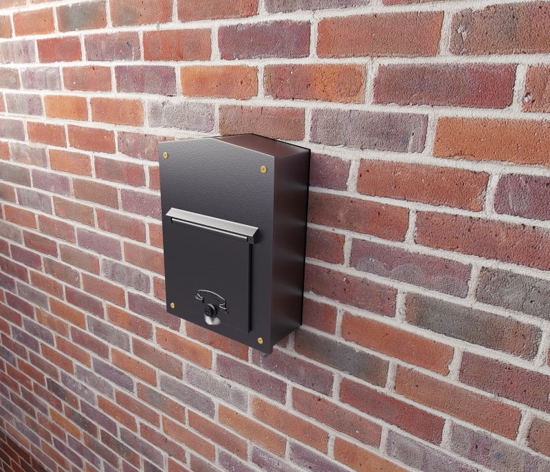 Kingsbury Letterbox Through the Wall Heavy Duty Cast Aluminium Postbox