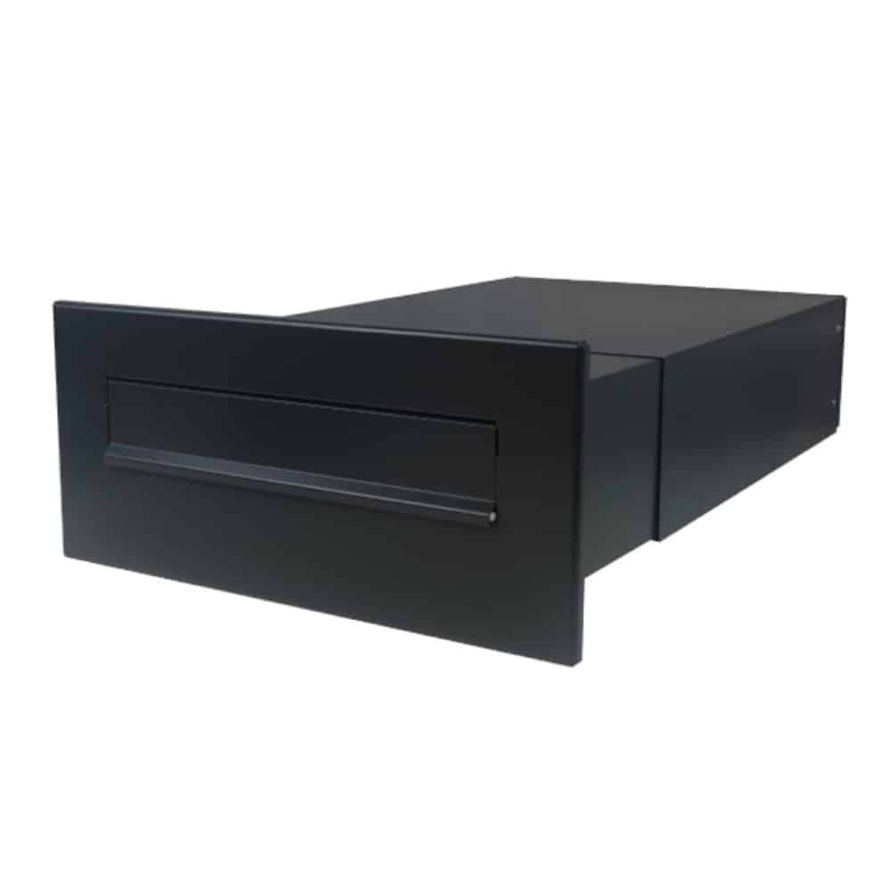 LBD-042 Telescopic High Capacity Through Wall Letterbox in Dark Grey