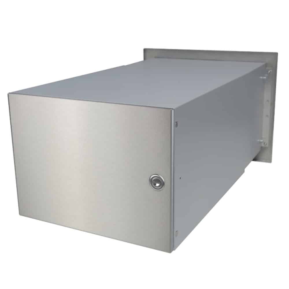 LBD-242 Letterbox | Through The Wall External Letterbox | Brushed Steel