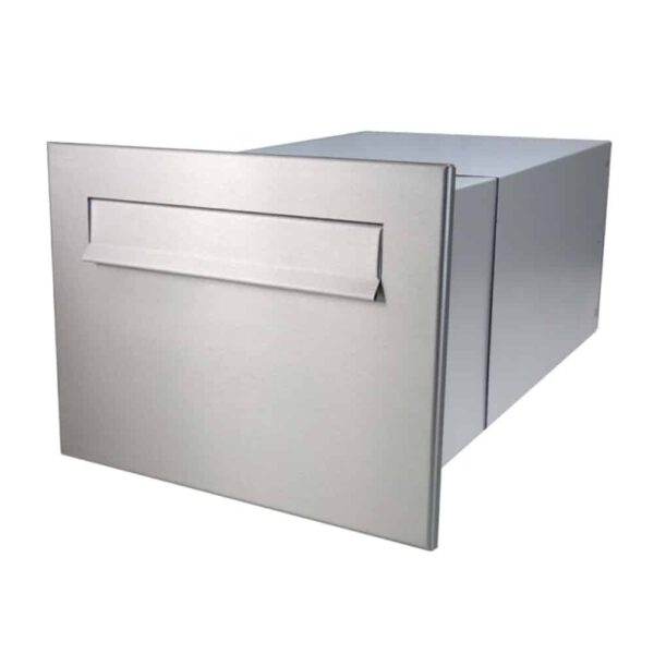 LBD-242 Letterbox | Through The Wall External Letterbox | Brushed Steel
