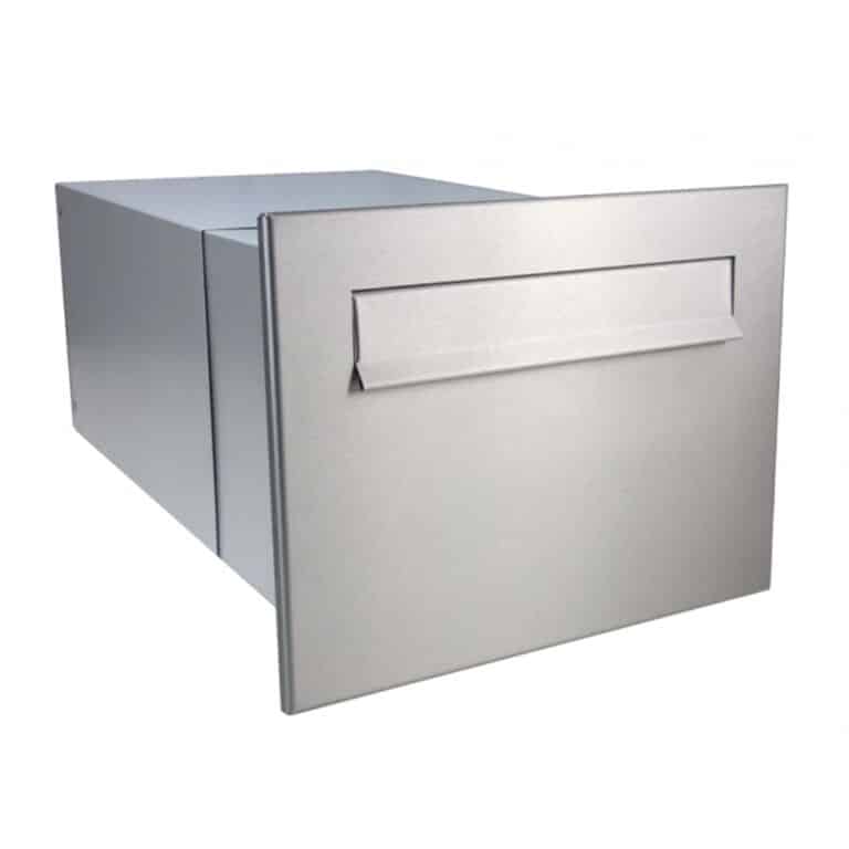 LBD-242 Letterbox | Through The Wall External Letterbox | Brushed Steel