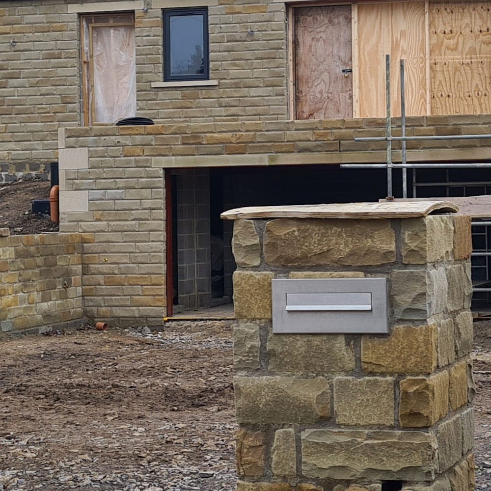 LBD-042 Telescopic High Capacity Through Wall Letterbox in Dark Grey