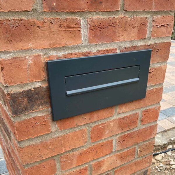 LFD-042 Through the Wall Telescopic Letterbox Dark Grey | Post Boxes ...