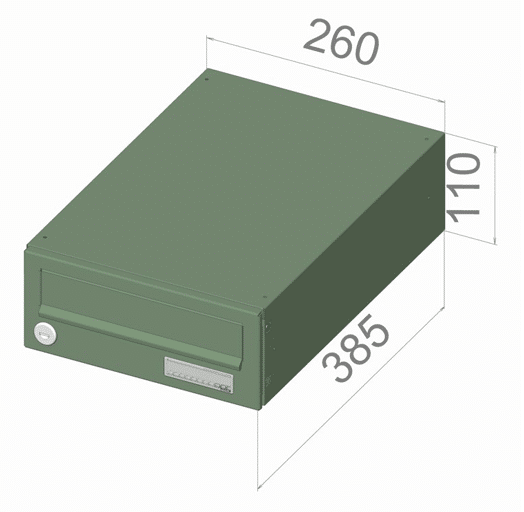 City Hall LBD-016 Wall Mounted Dark Grey Communal Post Boxes | Post ...