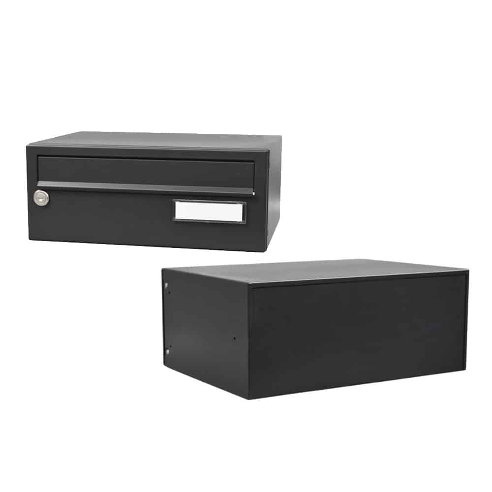 City Hall LBD-016 Wall Mounted Dark Grey Communal Post Boxes | Post ...