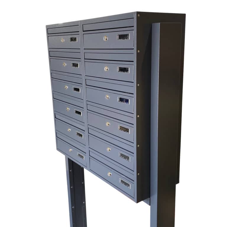 Post Boxes for Flats Free Standing Internal Locking - Urban Easy E1 ...