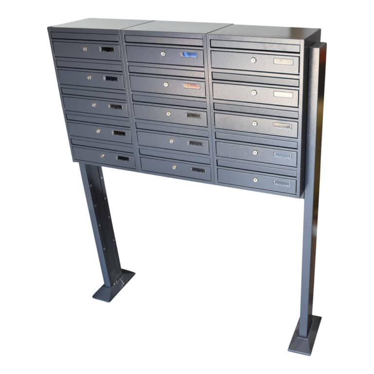Post Boxes for Flats Free Standing Internal Locking - Urban Easy E1 ...