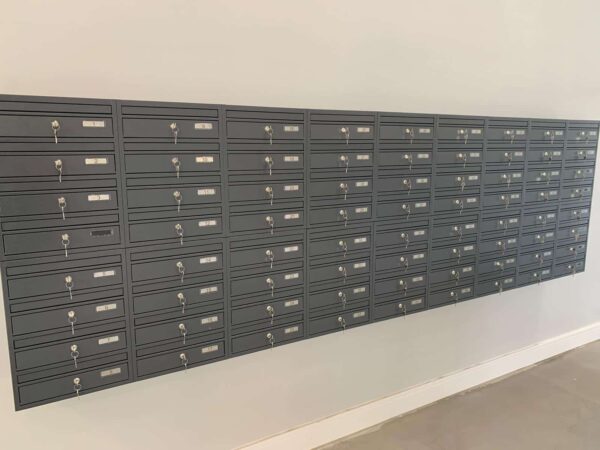 Post Box for Flats Wall Mounted Locking Galvanised Steel - Urban Easy ...