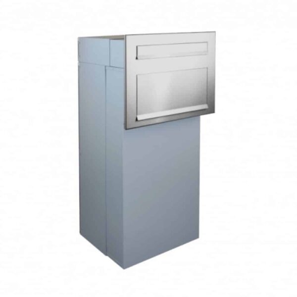 Through The Wall Telescopic Parcel Box Omega Stainless Steel | Post ...