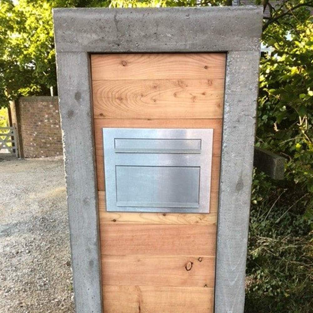 Through The Wall Telescopic Parcel Box Omega Stainless Steel | Post ...