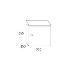 Secured Outdoor Wall Mounted Letter Box - Allux 400
