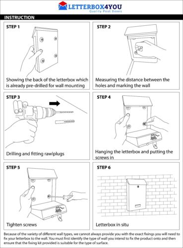 External Lockable Wall Mounted Post Box - WA1 | Post Boxes For Sale