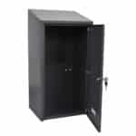 W3-7 Vertical Railing Mounted Rear Access Post Box | Post Boxes For Sale