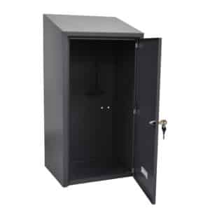 W3-7 Vertical Railing Mounted Rear Access Post Box | Post Boxes For Sale