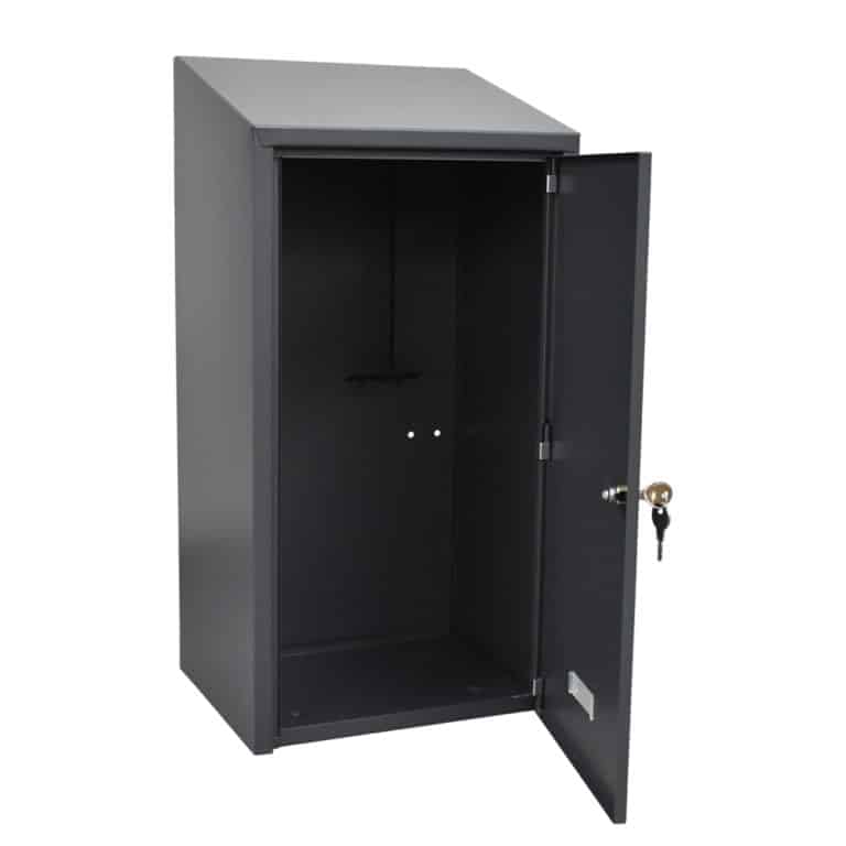 W3-7 Vertical Railing Mounted Rear Access Post Box | Post Boxes For Sale