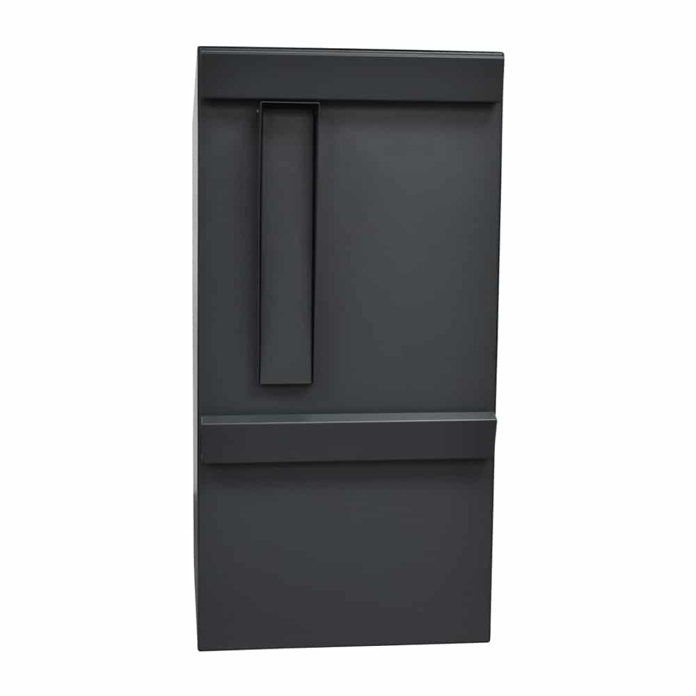 W3-7 Vertical Railing Mounted Rear Access Post Box | Post Boxes For Sale