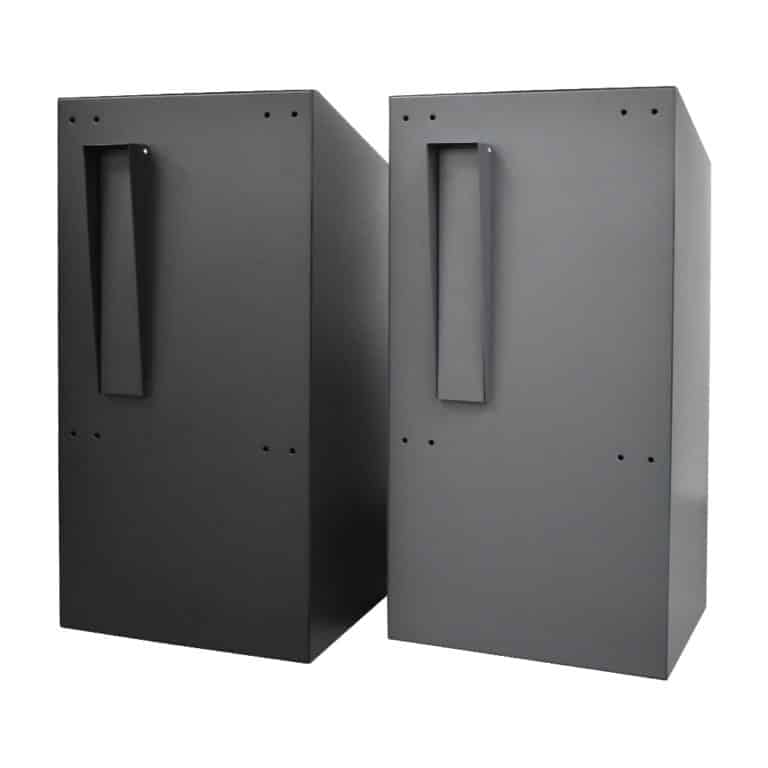 W3-7 Vertical Railing Mounted Rear Access Post Box | Post Boxes For Sale