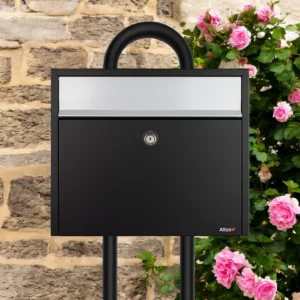 Allux LT150 External Wall Mounted Letterbox Stainless Steel