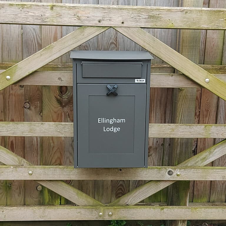 Secured Outdoor Wall Mounted Large Letterbox - Albert
