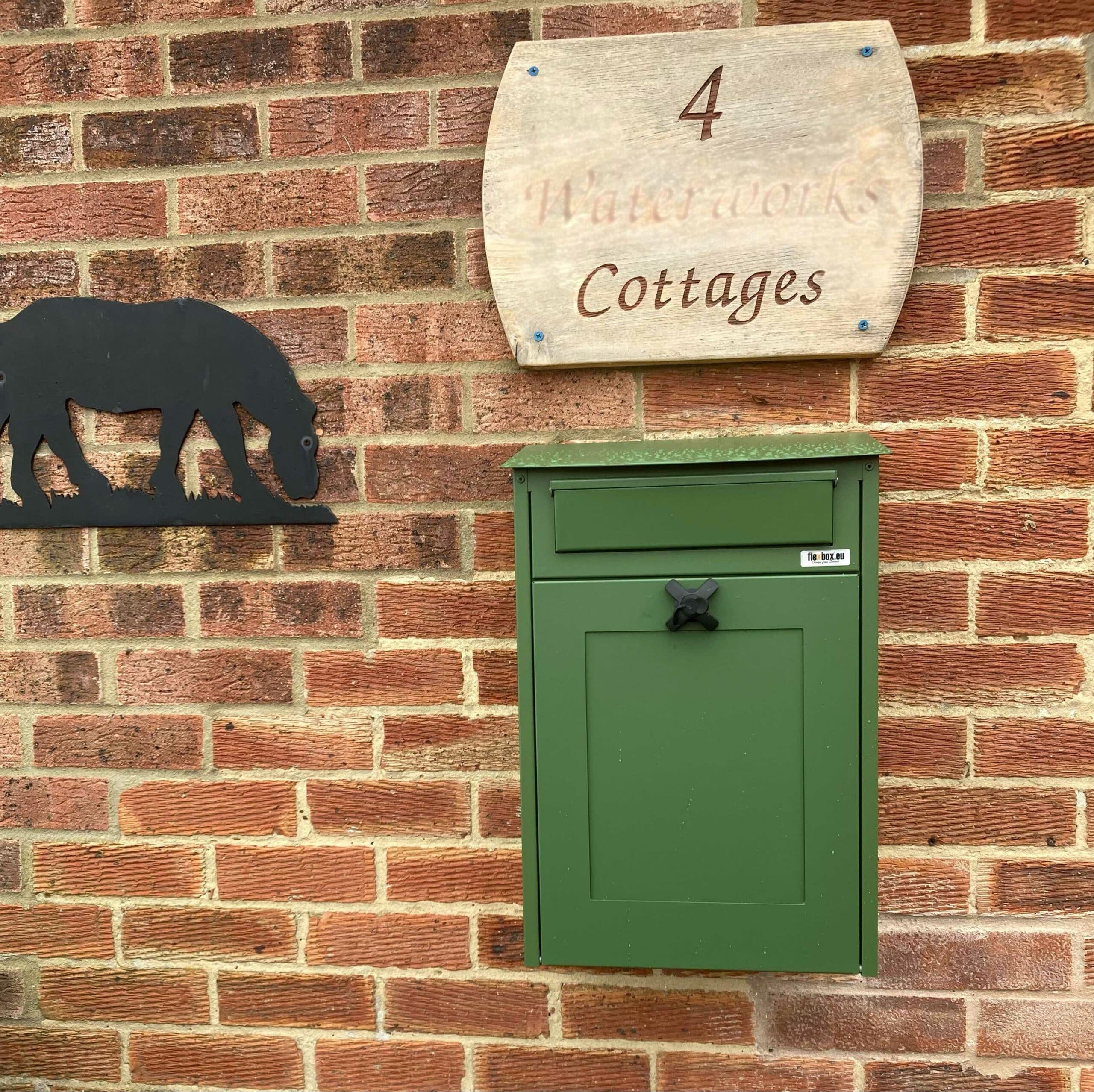 Wall Mounted Large Letterbox External Lockable Galvanised Steel ...