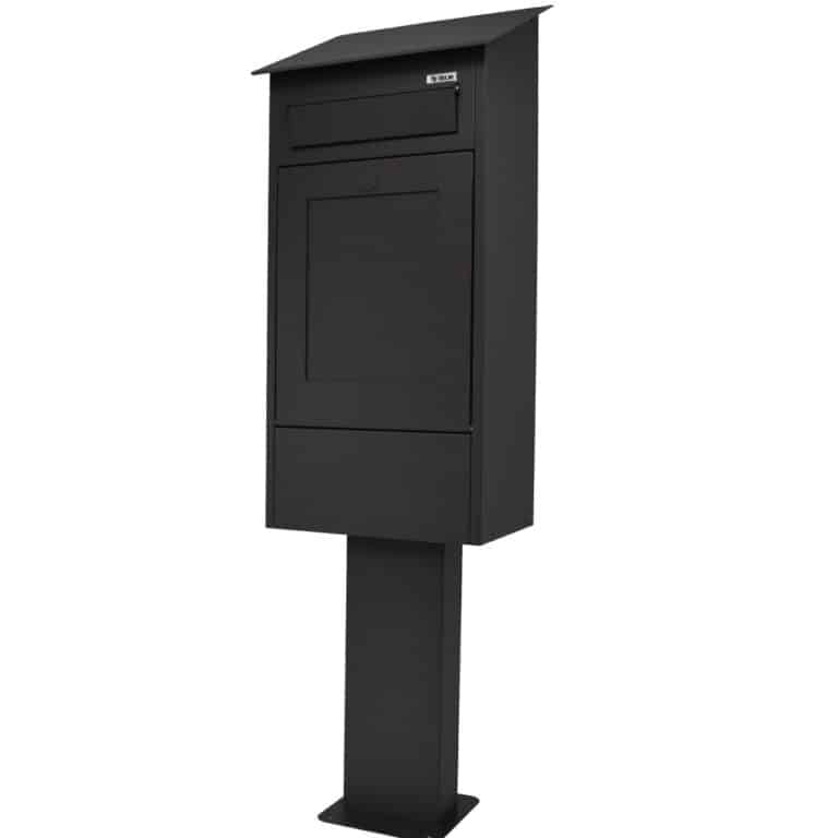 Free Standing Outdoor Large Post Box Rear Retrieval - Gustaf